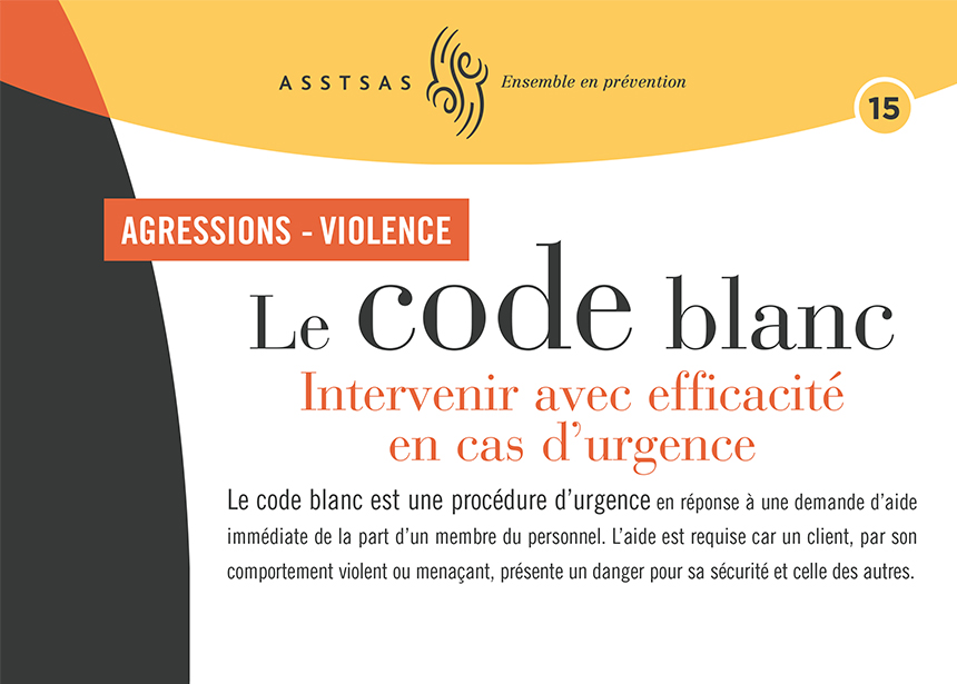 Le code blanc : intervenir avec efficacité en cas d'urgence – Fiche ...